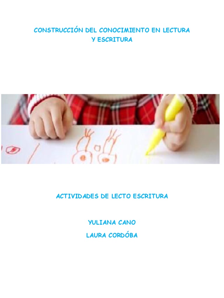 Actividades Lectoescritura | PDF | Jardín de infancia | Lectura (proceso)