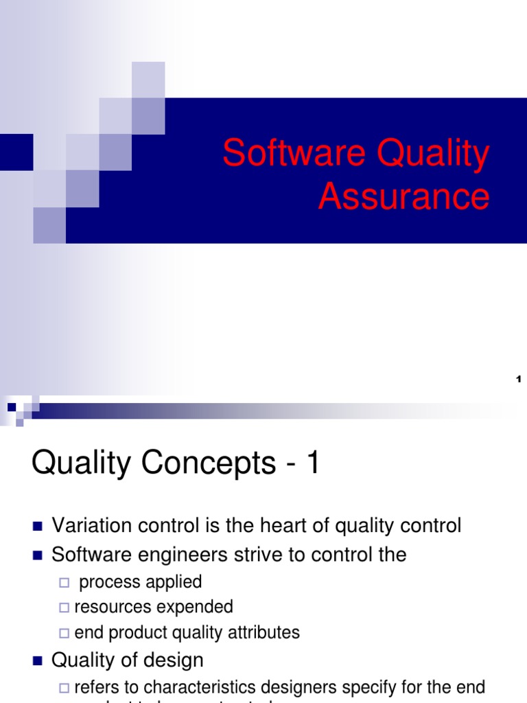 Software Quality Assurance | PDF | Reliability Engineering | Quality ...