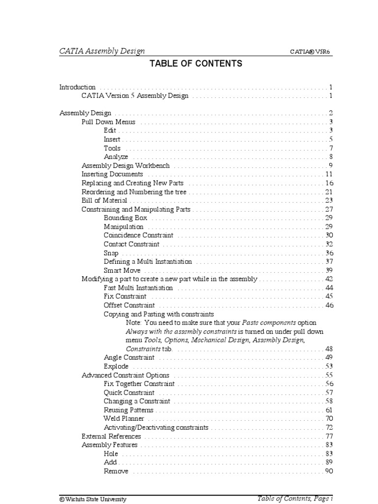 Catia Assembly Design V5R6 | Download Free PDF | Icon (Computing) | Drill