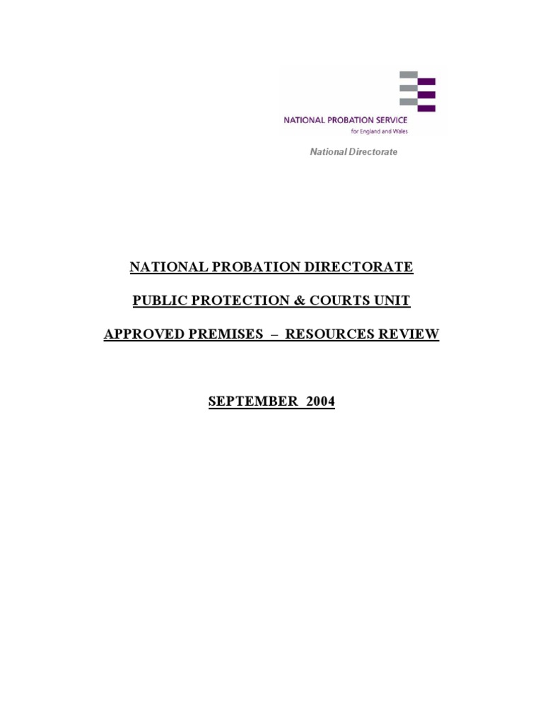 UK Home Office: Approved Premises Resources Review | PDF | General ...