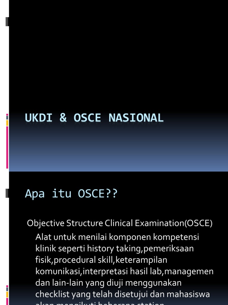 Ukdi & Osce Nasional | PDF