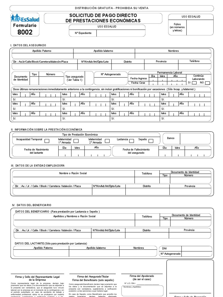 Formulario 8002 | PDF