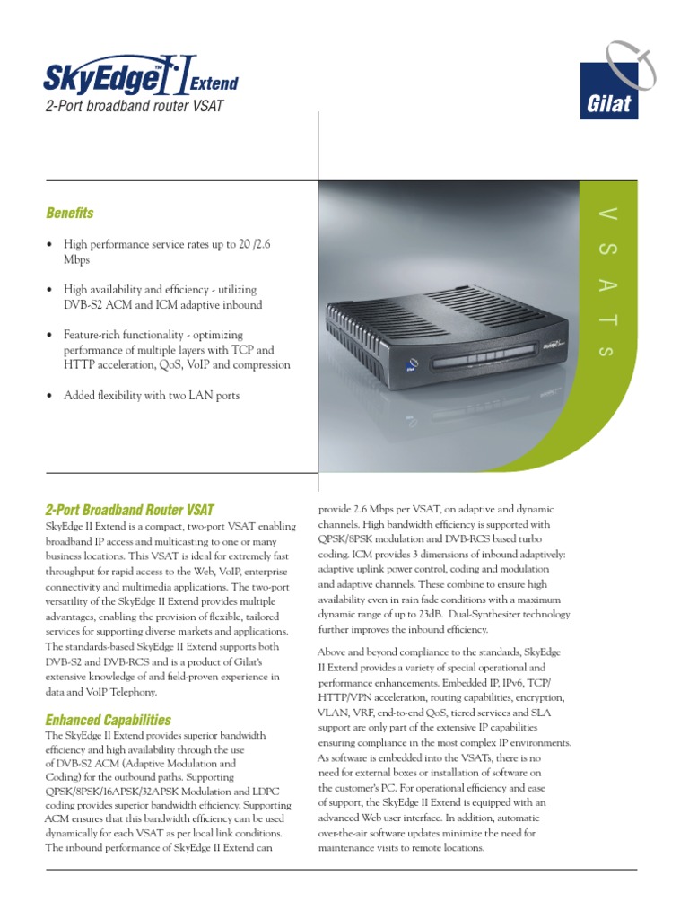 SkyEdge II Extend | PDF | Voice Over Ip | Quality Of Service
