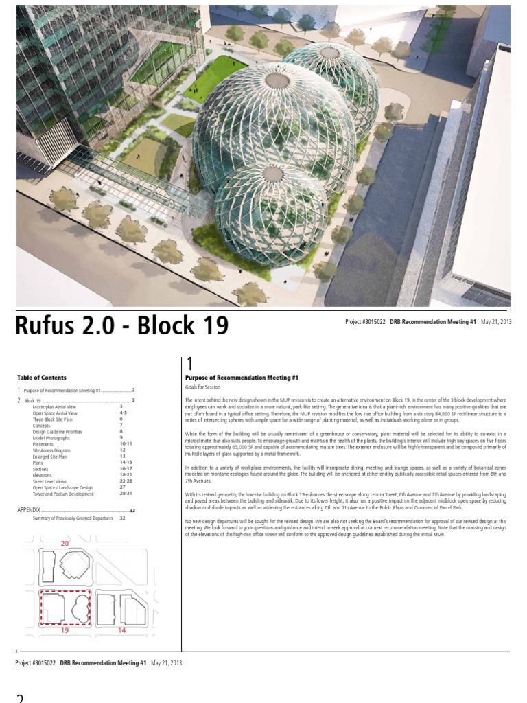 Amazon's New HQ Design | PDF | Street | Ecology