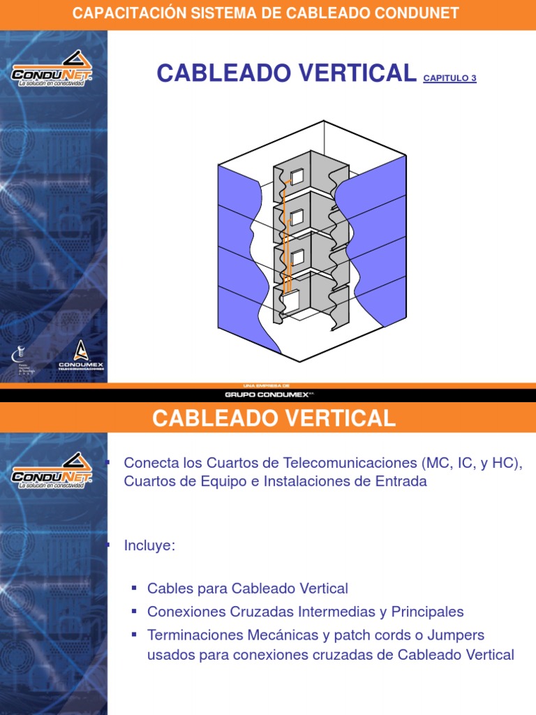 Capitulo 03 Backbone Cableado Vertical | PDF | Tecnología de medios ...