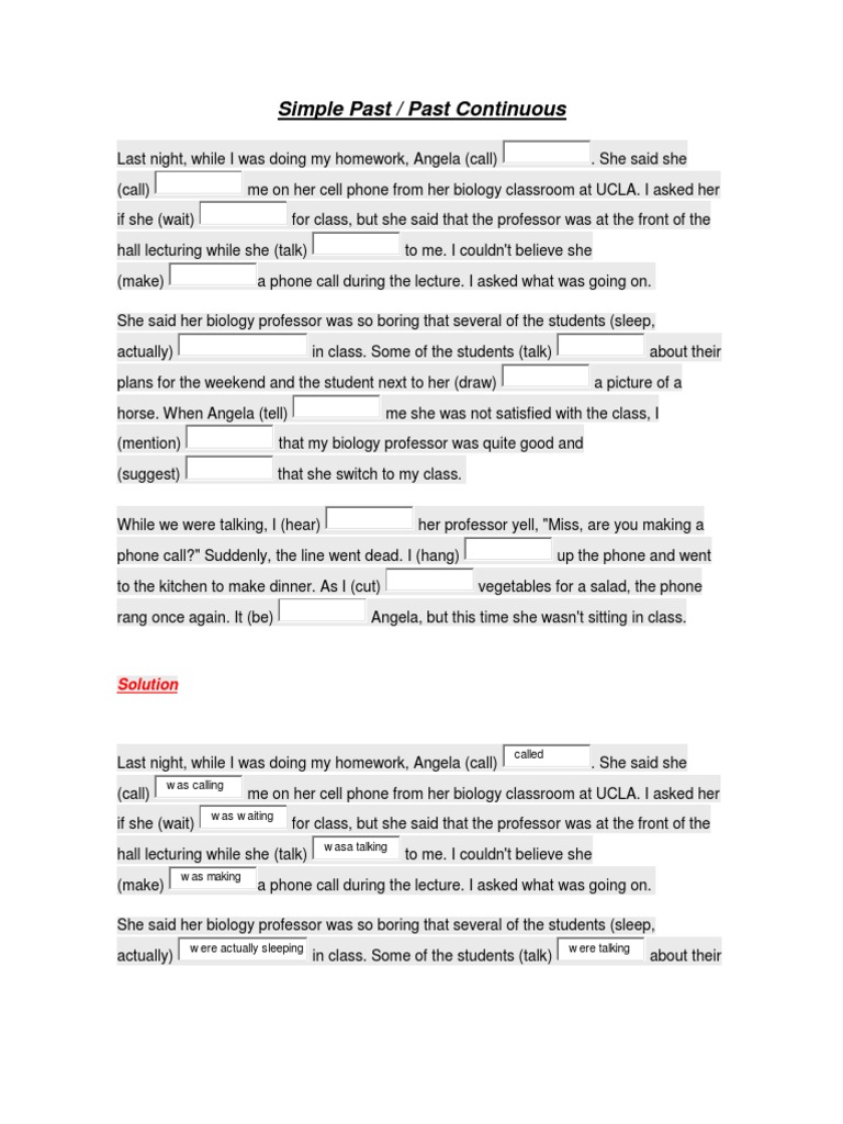 A Phone Call During Biology Class: Distinguishing Between the Simple ...