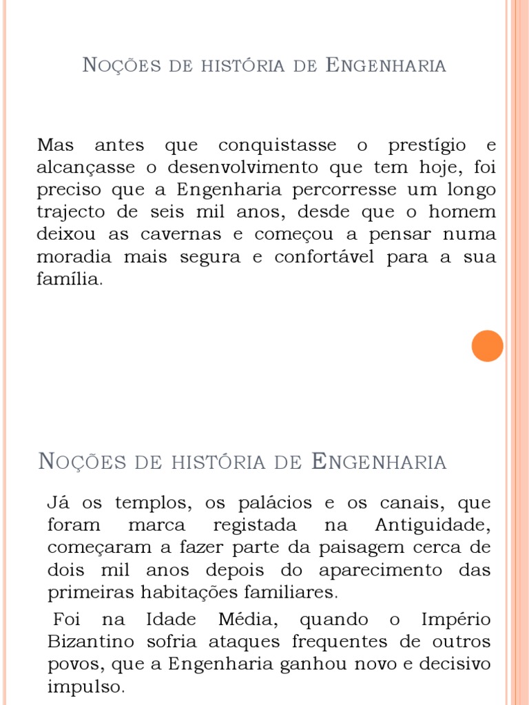A Evolução Da Engenharia Civil Ao Longo Da História Dos Primeiros