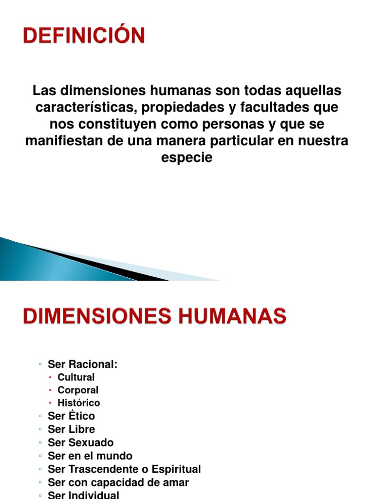 Dimensiones Humanas | PDF | Homo Sapiens | Amor