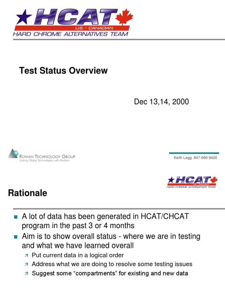 HVOF Coatings Testing Overview | PDF | Fatigue (Material) | Landing Gear