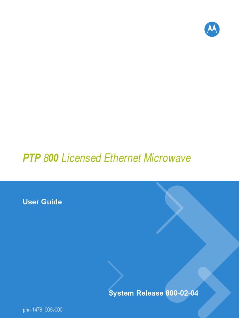 Motorola PTP 800 Series 02-04 User Guide | PDF | Copyright | Antenna ...