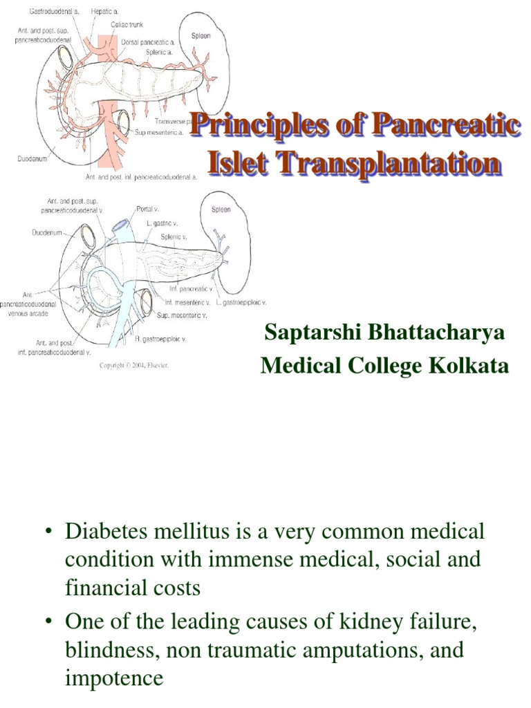 Principles of Pancreatic Islet Transplantation: Saptarshi Bhattacharya ...