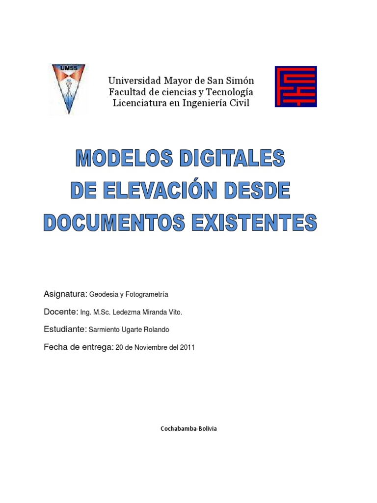 Modelos Digitales de Elevacion PDF | PDF | Mapa | Simulación