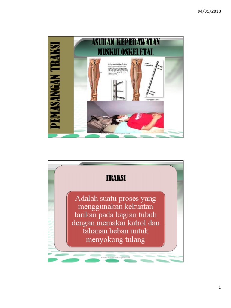 4 Askep Pemasangan Traksi | PDF