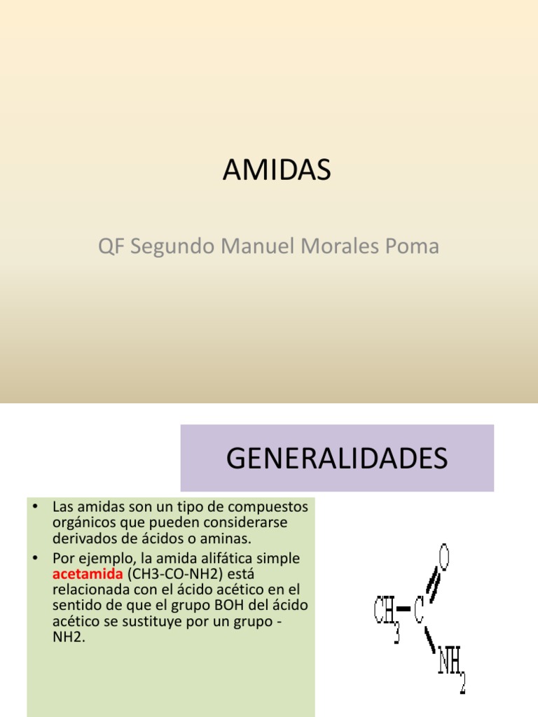 AMIDAS | PDF | Amida | Compuestos orgánicos