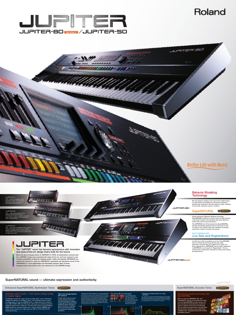 Jupiter Series Brochure | PDF | Synthesizer | Electronic Filter