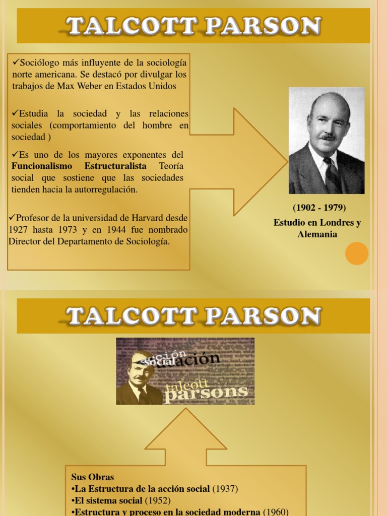 Sociedad Desde La Perspectiva de Talcott Parson | Sociología | Sociedad