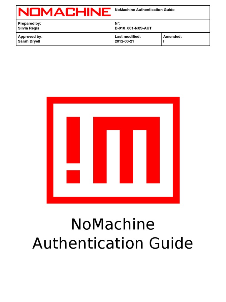 NoMachine Authentication Guide | Download Free PDF | Secure Shell ...