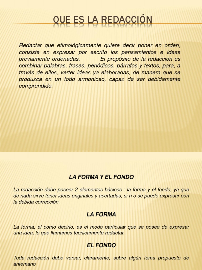 Que Es La Redacción | PDF