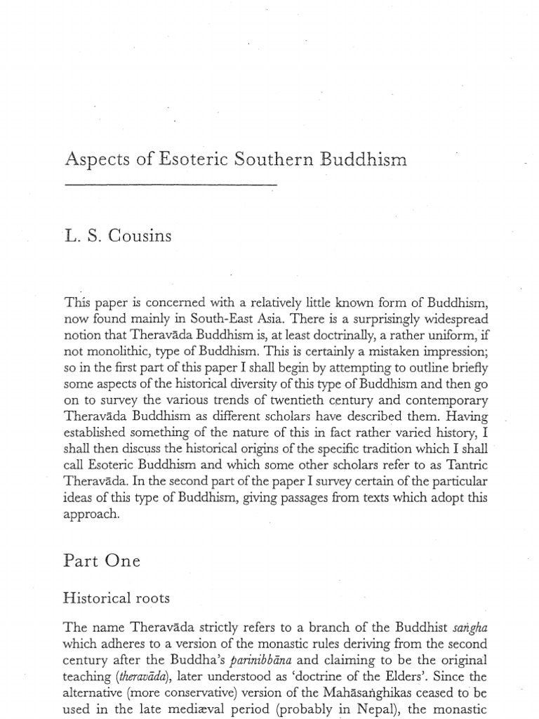 Esoteric Southern Buddhism Insights | PDF | Vajrayana | Mahayana