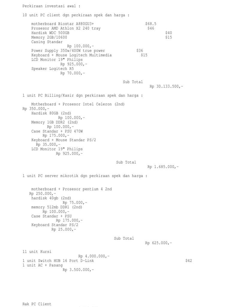 RAB Komputer | PDF | Komputer