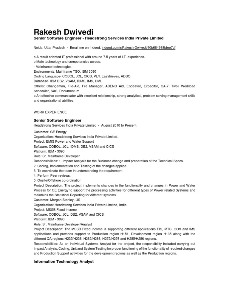 Rakesh Dwivedi | PDF | Programmer | Databases