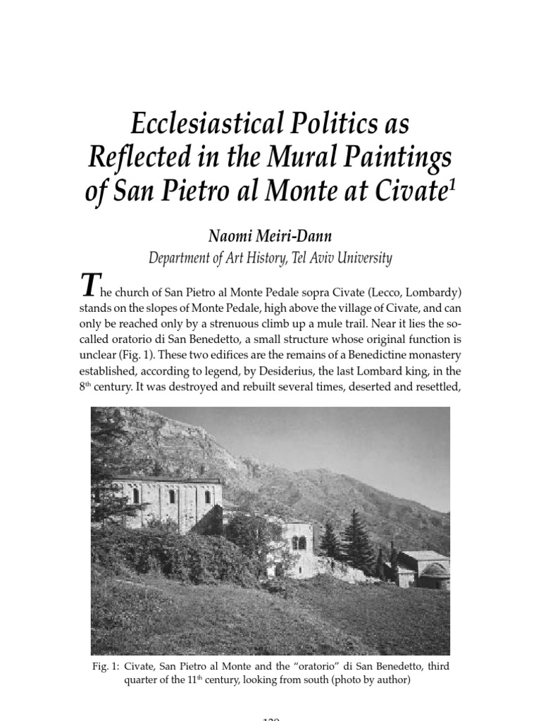 Ecclesiastical Politics As Reflected in The Mural Paintings of San ...