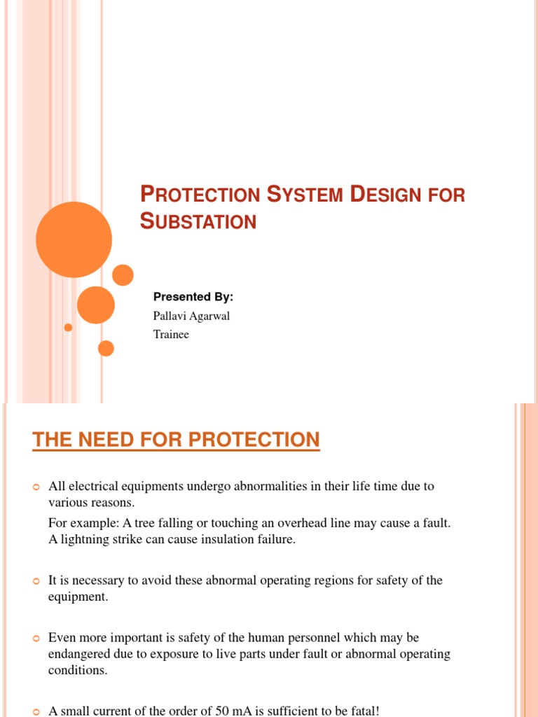 Protection System Design For Substation | PDF | Relay | Electrical ...