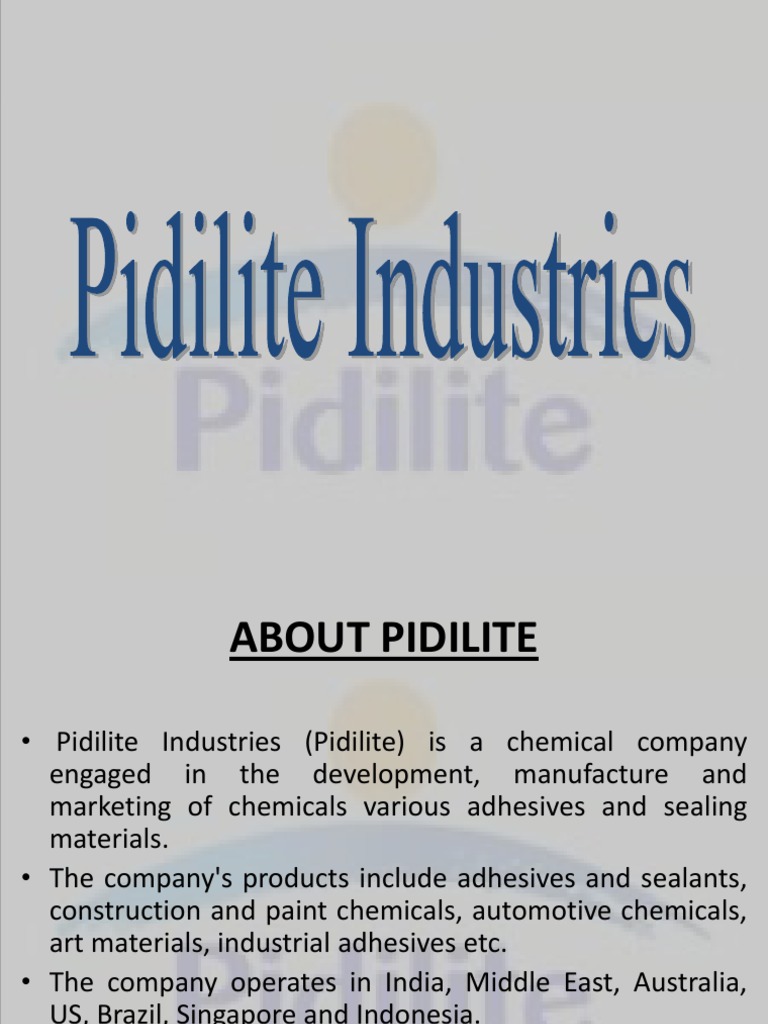 PIDILITE - Brand Bigger Than The Company | PDF | Brand | Adhesive