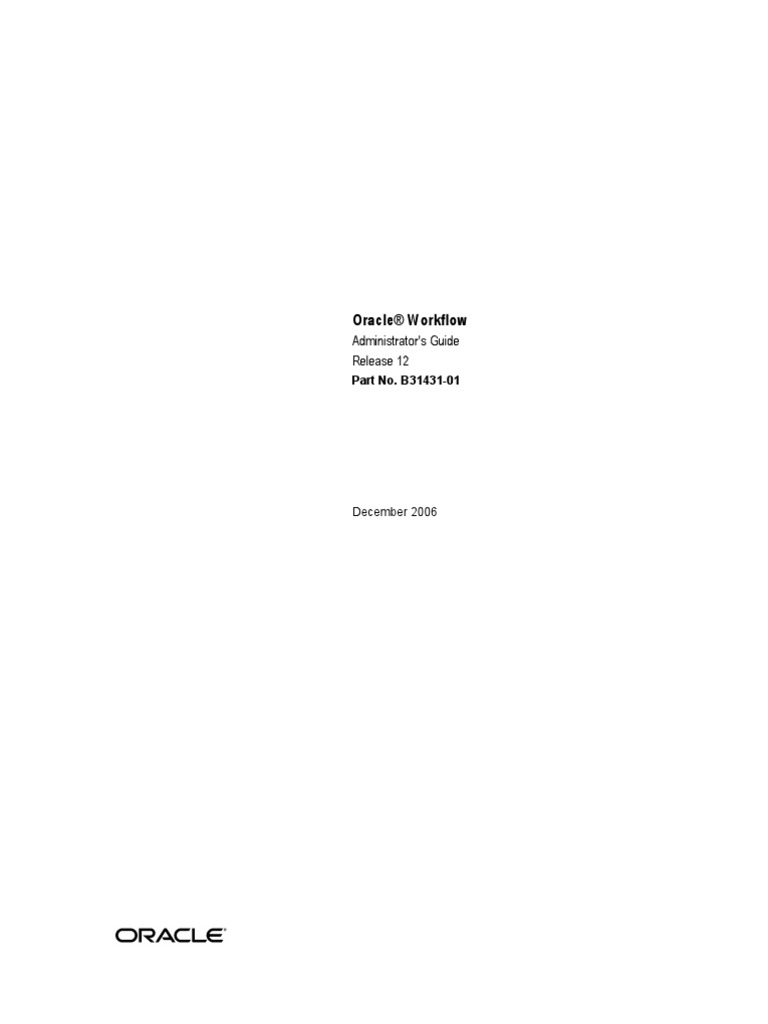 Oracle Work Flow | PDF | Oracle Database | Business Process