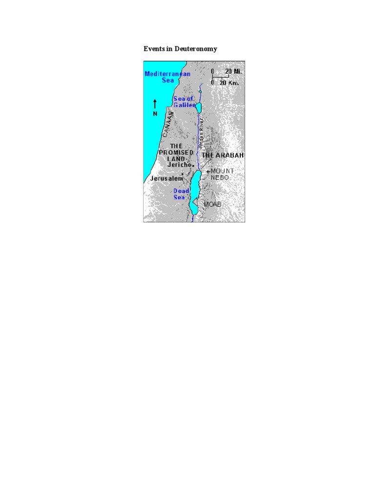 Map Deuteronomy Events in Deuteronomy | PDF