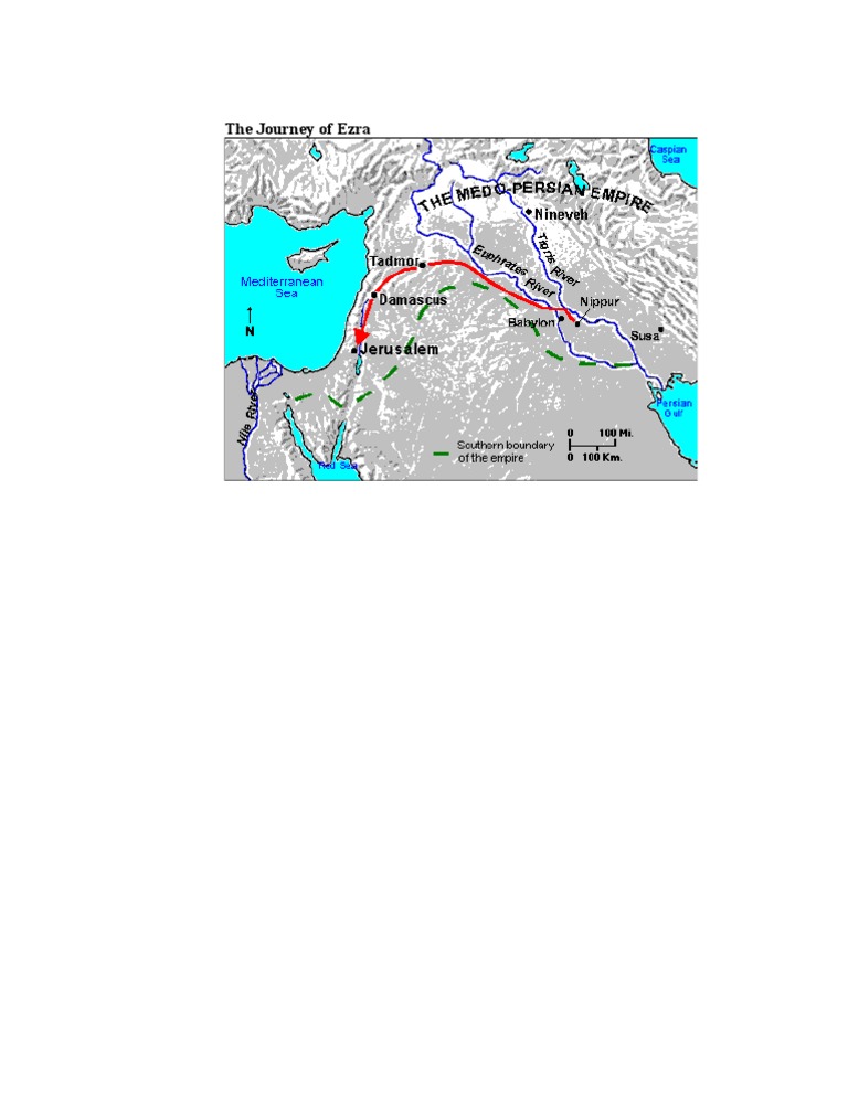 Map Ezra The Journey of Ezra | PDF | Protestant Theology | Christian ...