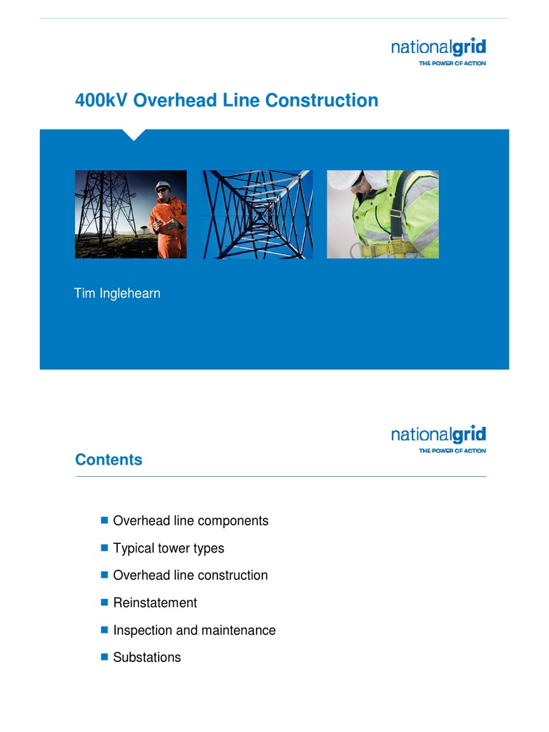 400kV Overhead Line Construction | PDF