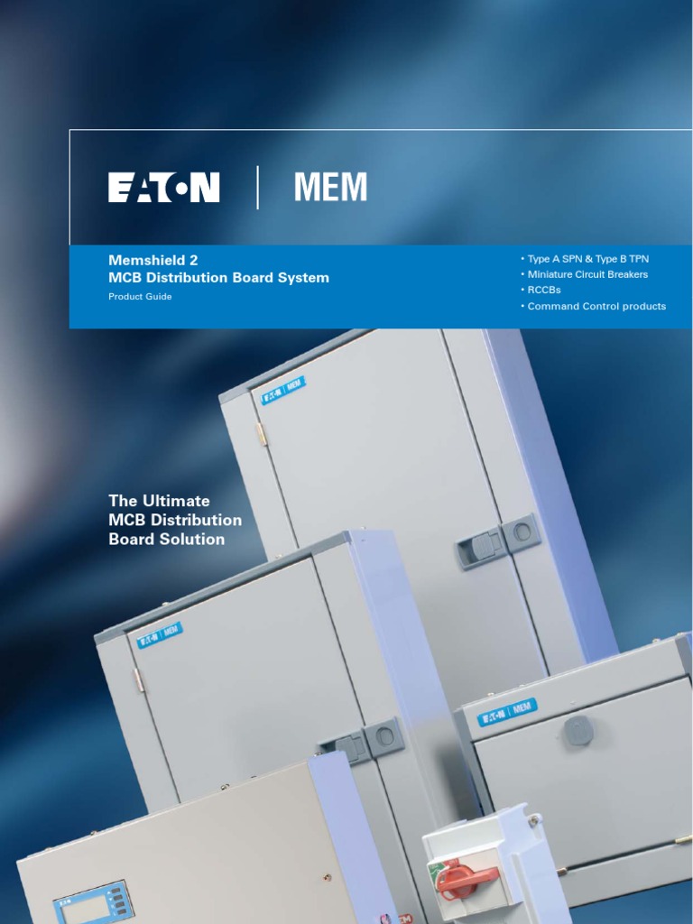 Eaton Memshield 2 MCB Distribution Board System Technical | PDF | Relay ...