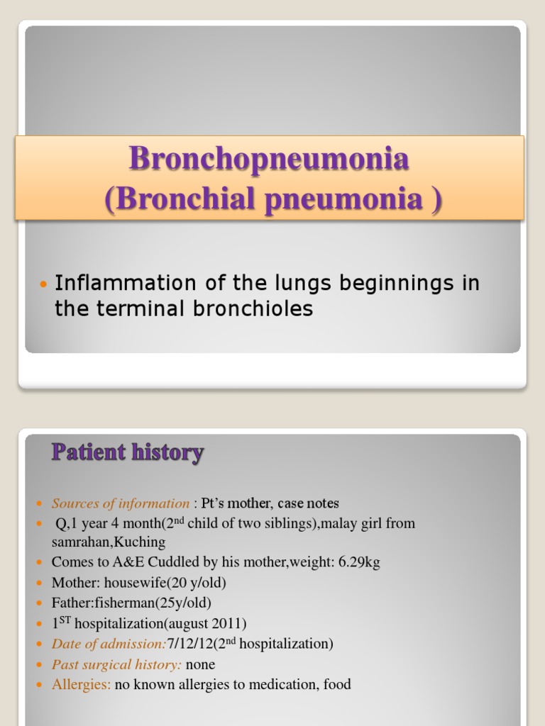 Bronchopnemonia | PDF | Pneumonia | Diseases And Disorders