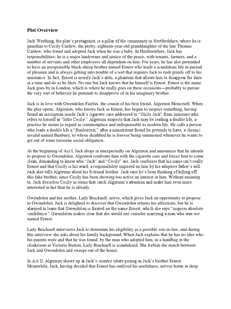 The Importance of Being Earnest | The Importance Of Being Earnest ...