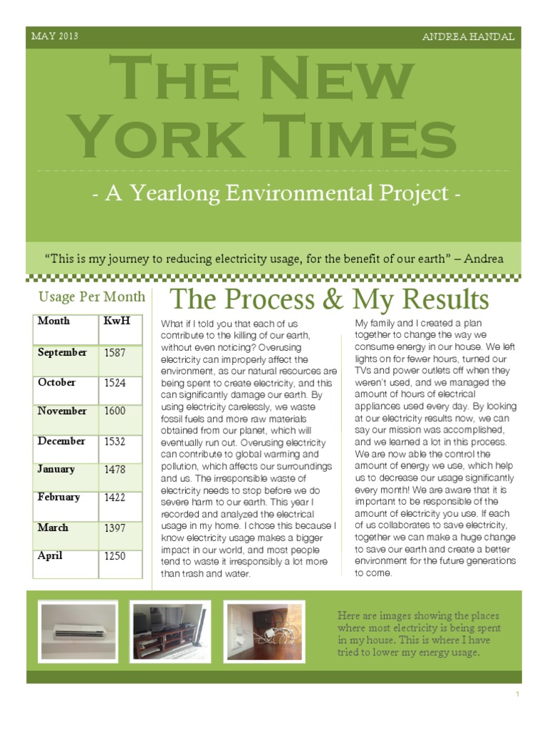 Environmental Final Project 8 | PDF | Teaching Methods & Materials ...