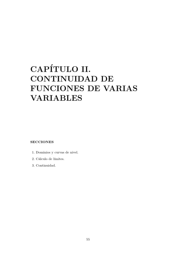 Continuidad de funciones de varias variables | PDF | Función continua | Vector Euclidiano