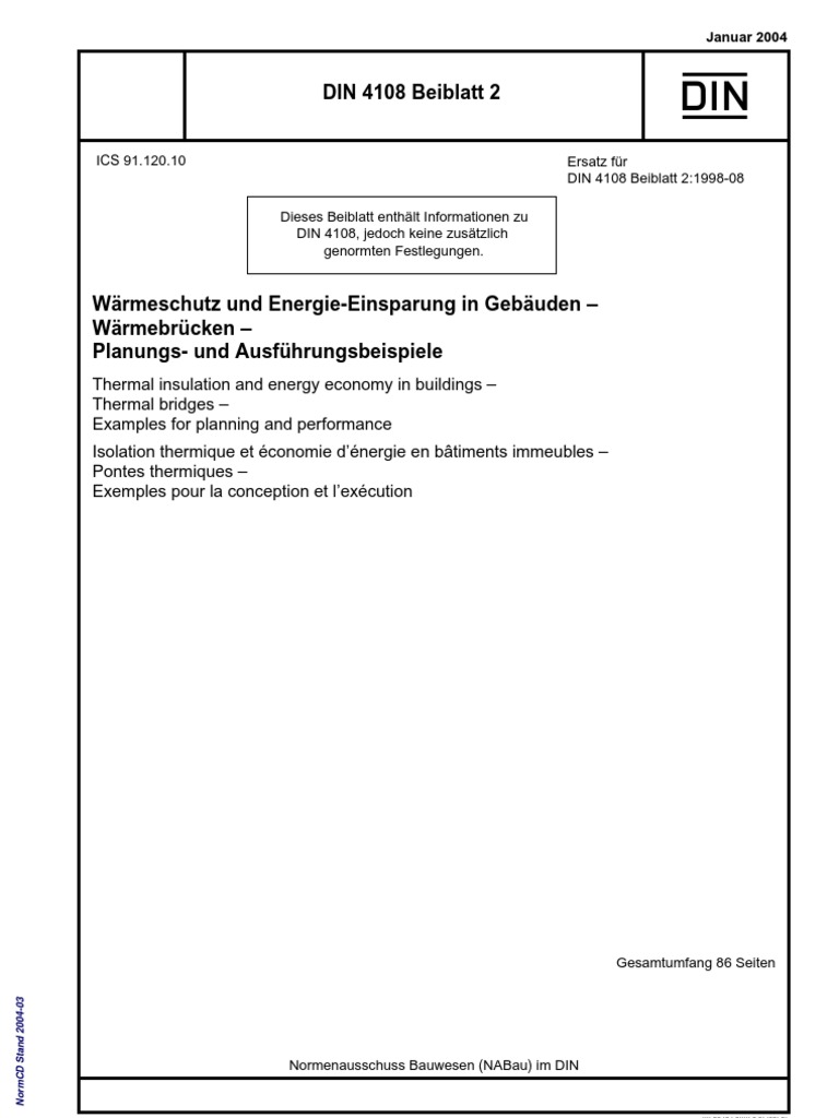 DIN 4108 BEIBLATT 2 2006 PDF