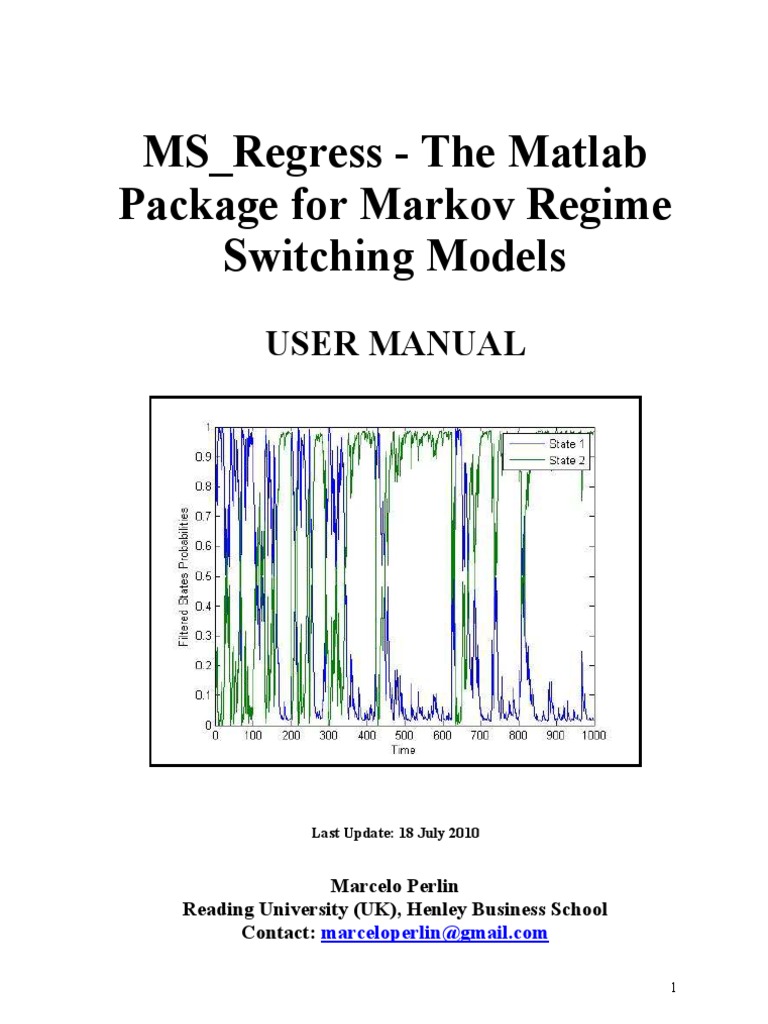 About The MS Regression Models | PDF | Errors And Residuals | Vector ...