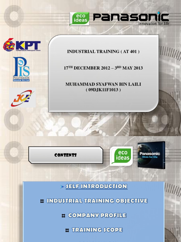 Presentation Industrial Training (PIS) | PDF | Calibration | Engineering