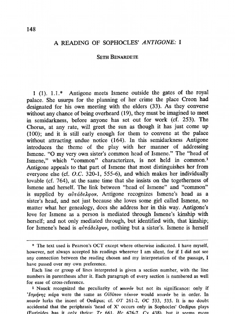 Antigone's Defiance and Familial Bonds | PDF | Oedipus | Boeotian Mythology