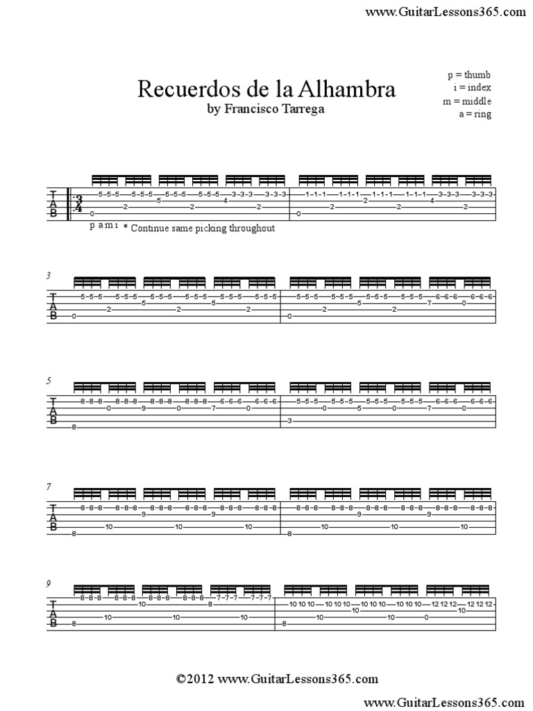 Recuerdos de La Alhambra | Guitarra clásica