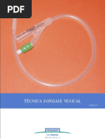 Procedimiento de Sondaje Vesical | PDF | Urología | Especialidades Medicas