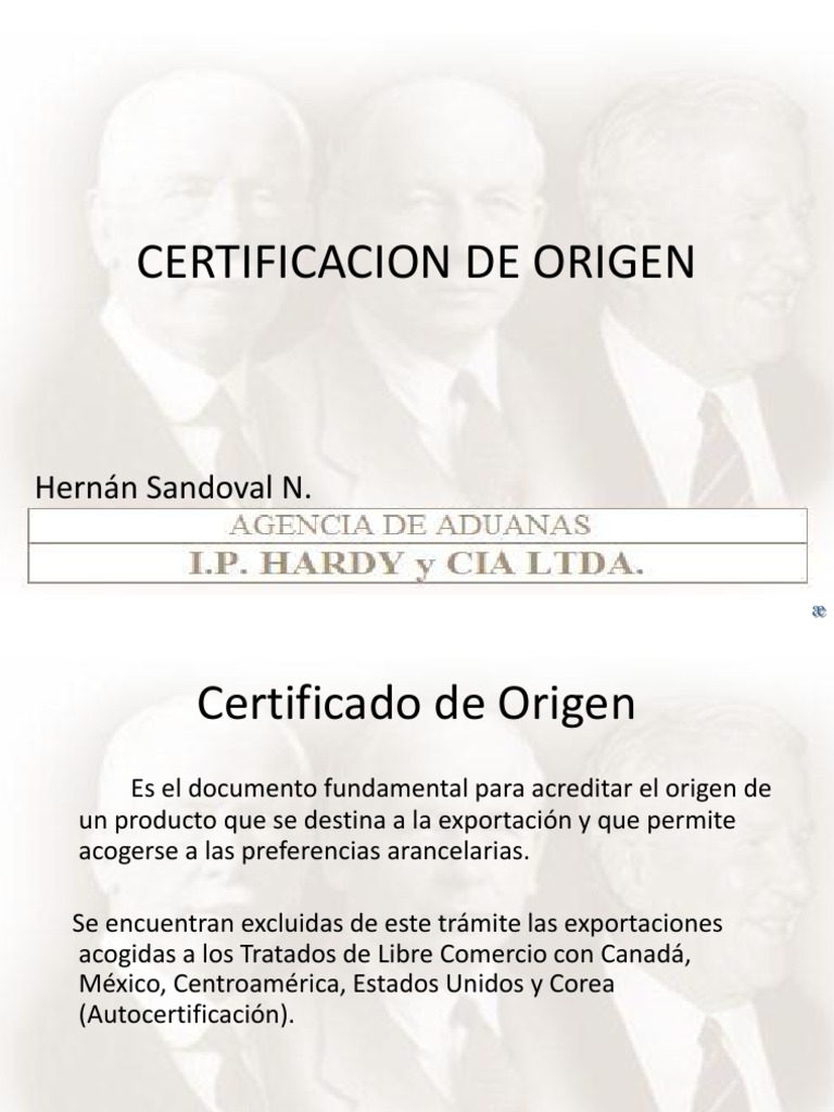 Certificacion de Origen | PDF | Arancel | Libre comercio