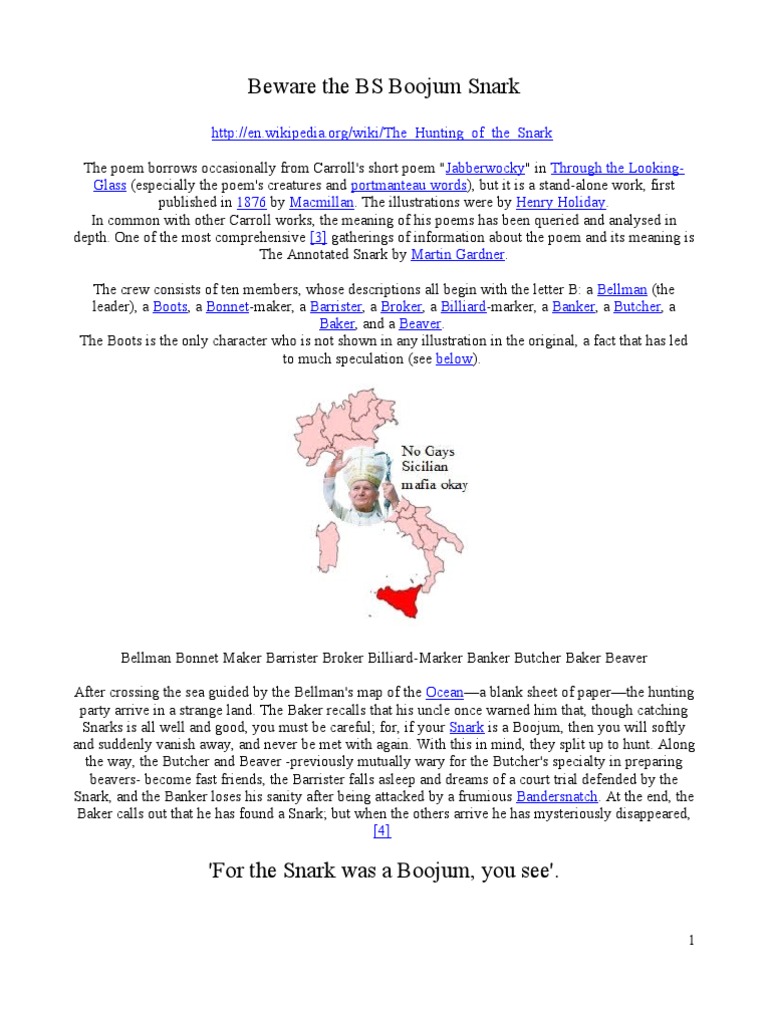 Beware The BS Boojum Snark | PDF