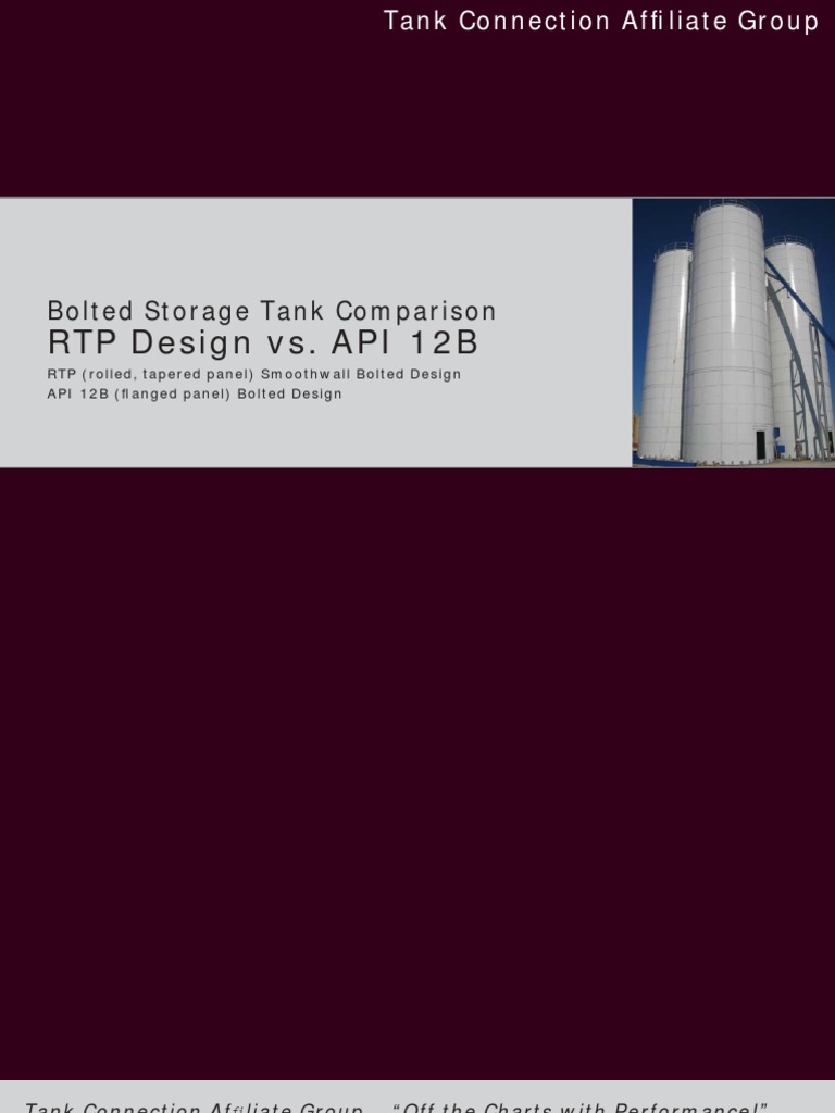 RTP Bolted Construction Vs API 12B | PDF | Petroleum | Tanks