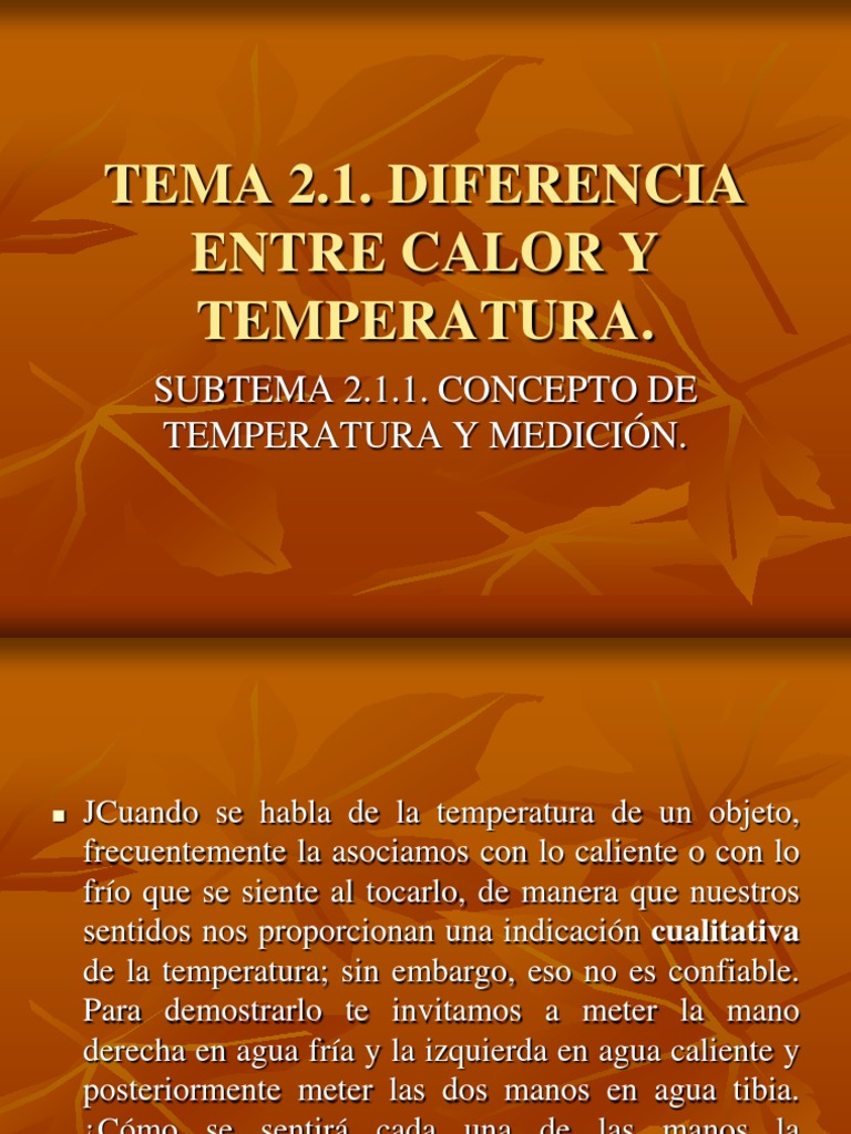 Calor vs Temperatura: Conceptos Clave | PDF | Celsius | Fahrenheit
