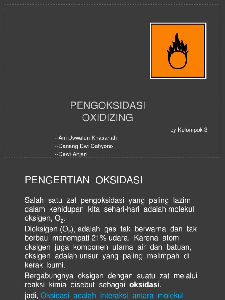 PENGOKSIDASI | PDF
