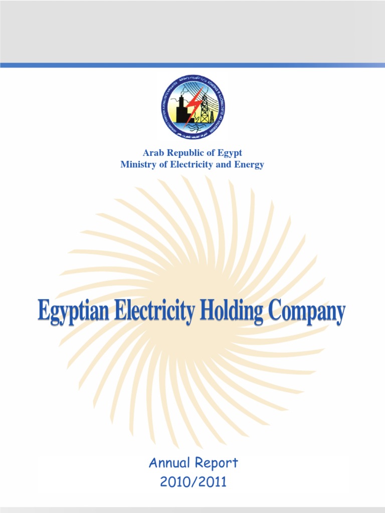 Egyptian Electrical Grid Annual Report 2011 | PDF | Electrical Grid ...