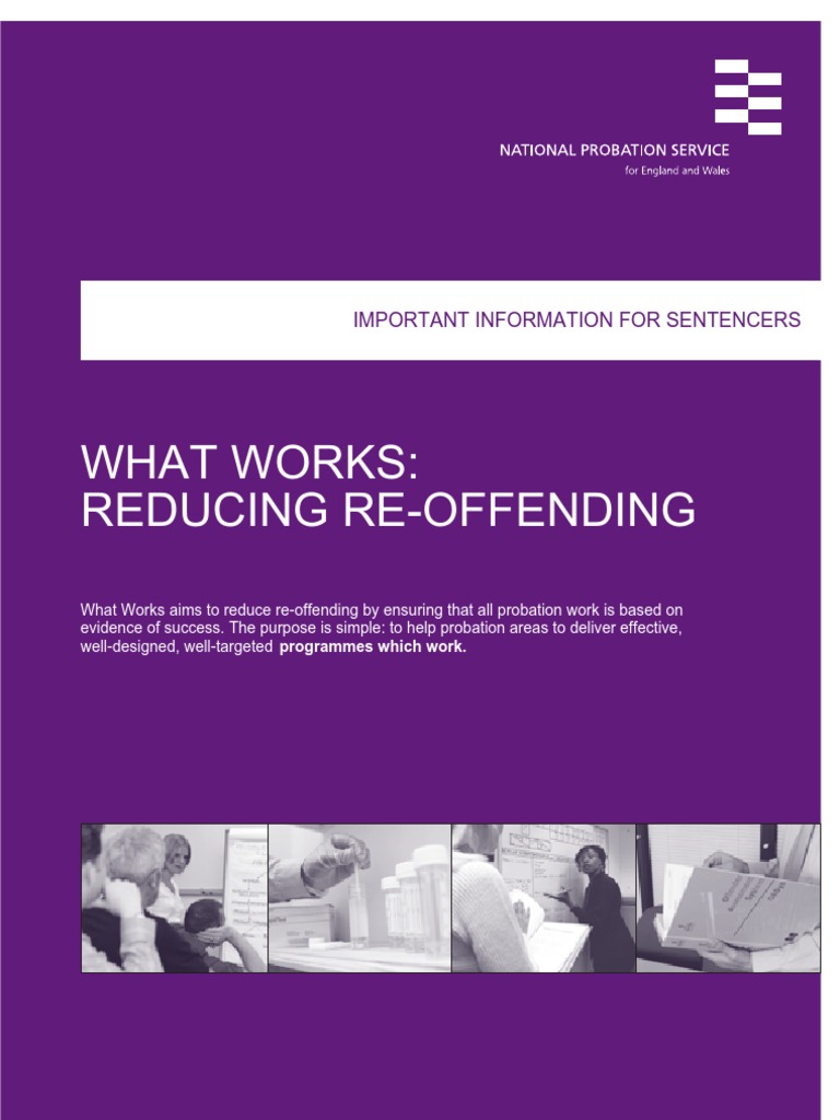 UK Home Office: what works reducing reoffending issue%202 | Probation ...